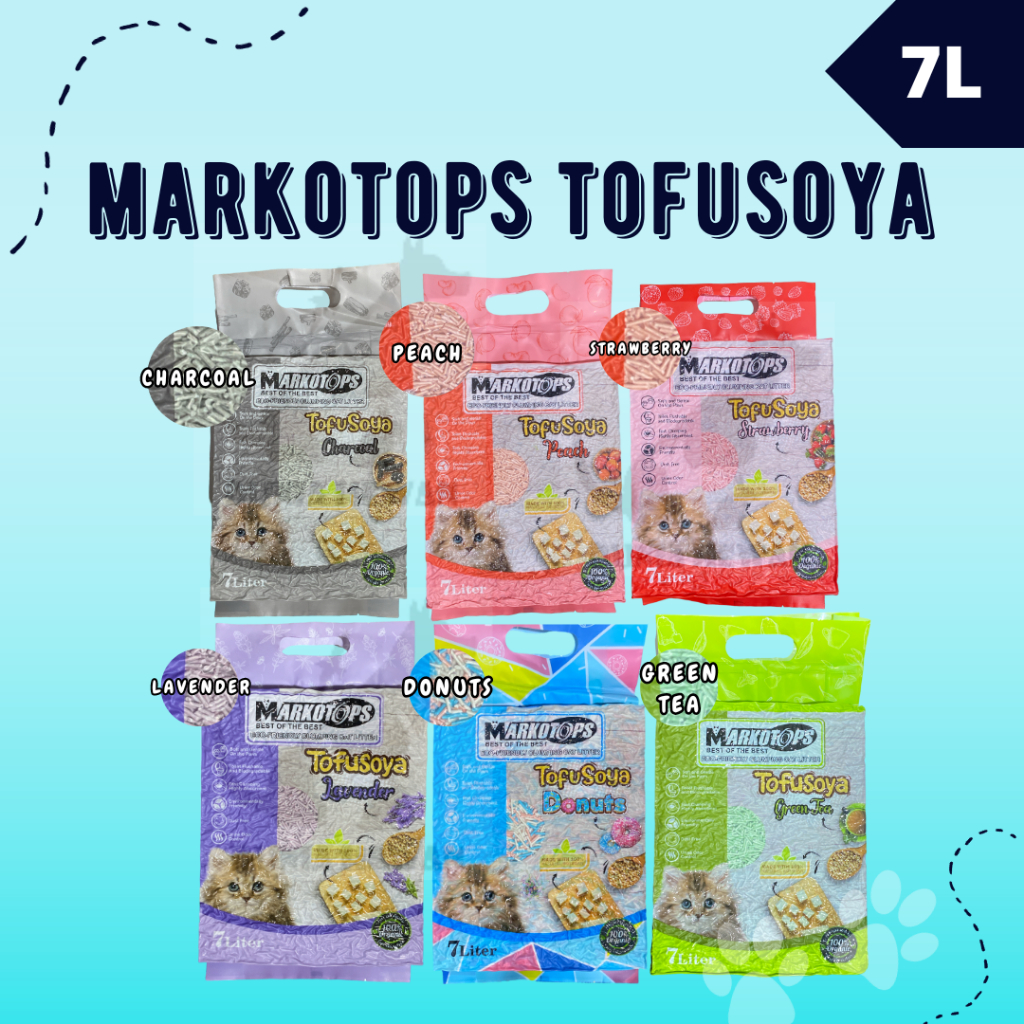 Jual PASIR KUCING TOFU / SOYA PASIR GUMPAL MARKOTOP / MARKOTOPS LITTER ...