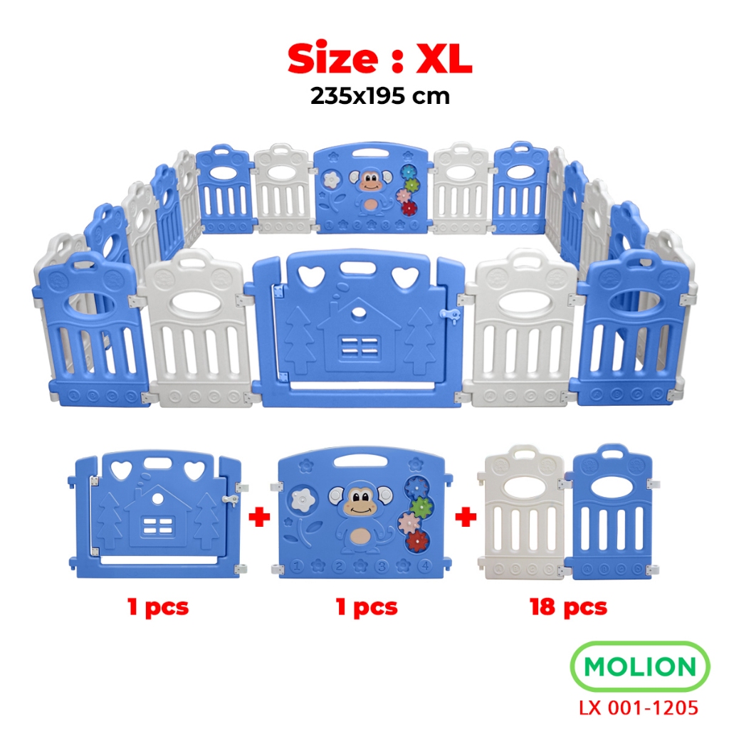 Jual MOLION Pagar Anak Pagar Bayi Pagar Mainan Set Pagar Playpen Bayi ...