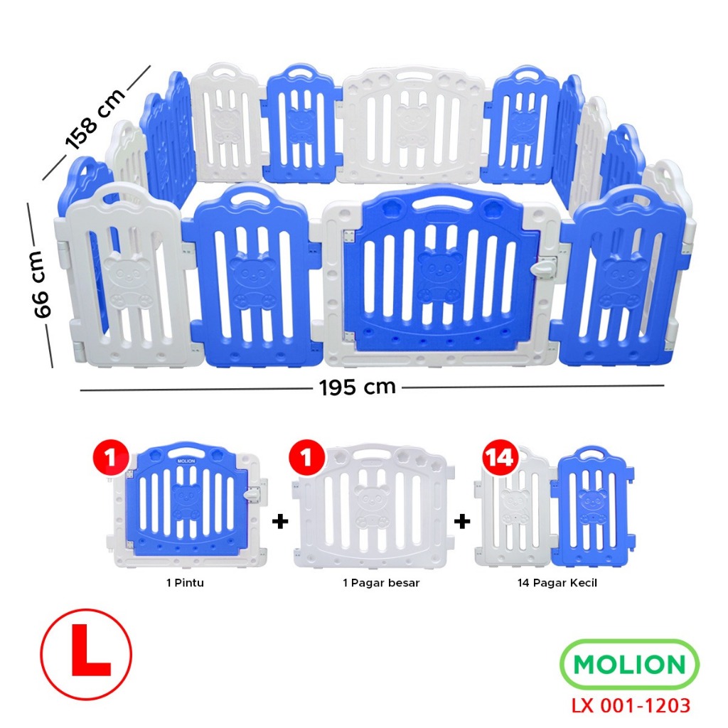Jual MOLION Pagar Bayi Pagar Anak Playfence Pagar Pengaman Baby Fence ...