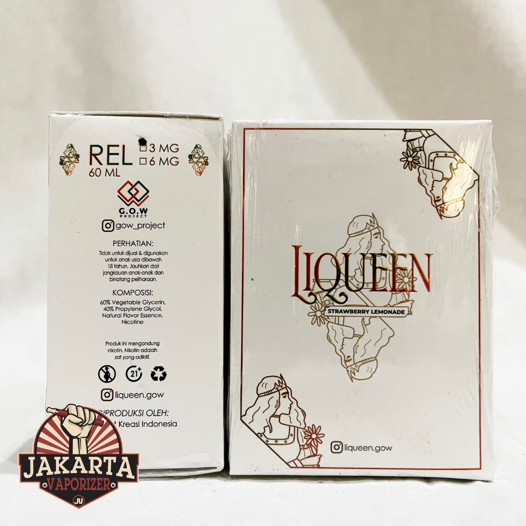 Jual LIQUEEN STRAWBERRY LEMONADE 60ML 3MG 6MG BY GOW PROJECT | Shopee ...