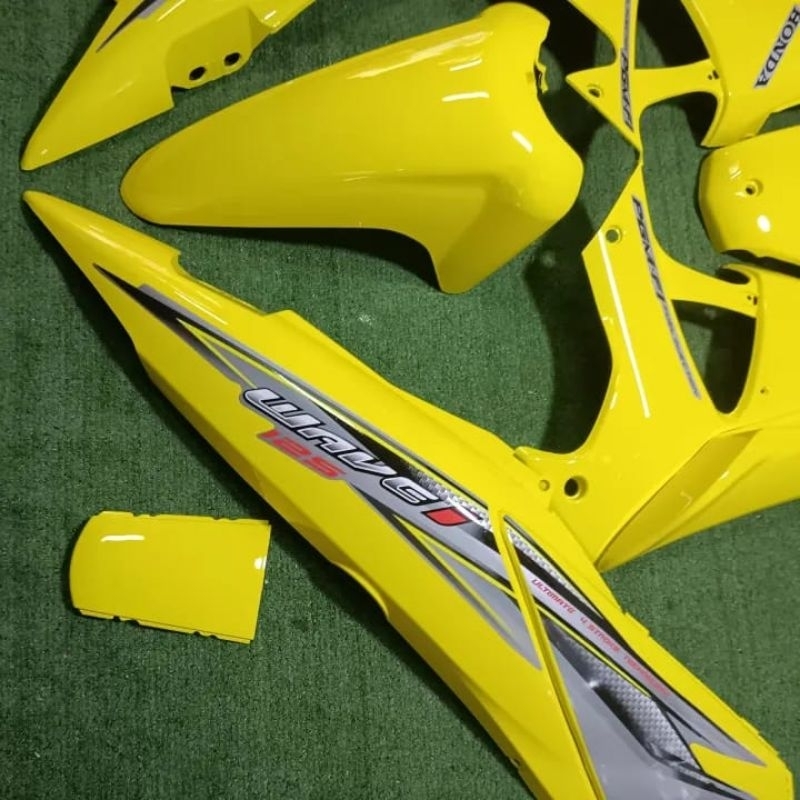 Jual Cover Body Halus Motor Honda Supra X 125 Lama Warna Kuning ...
