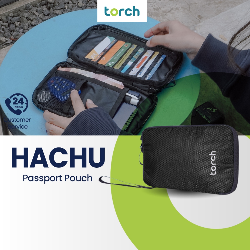 Jual TORCH Hachu Pasport Pouch Dompet Uang Kartu - Wallet Pasport ...