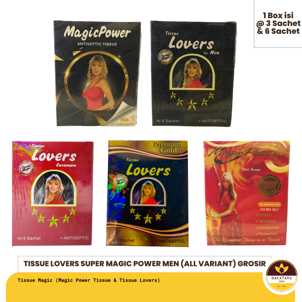 Jual TISSUE MAGIC LOVERS SUPER MAGIC POWER FOR MEN ALL VARIANT GROSIR ...