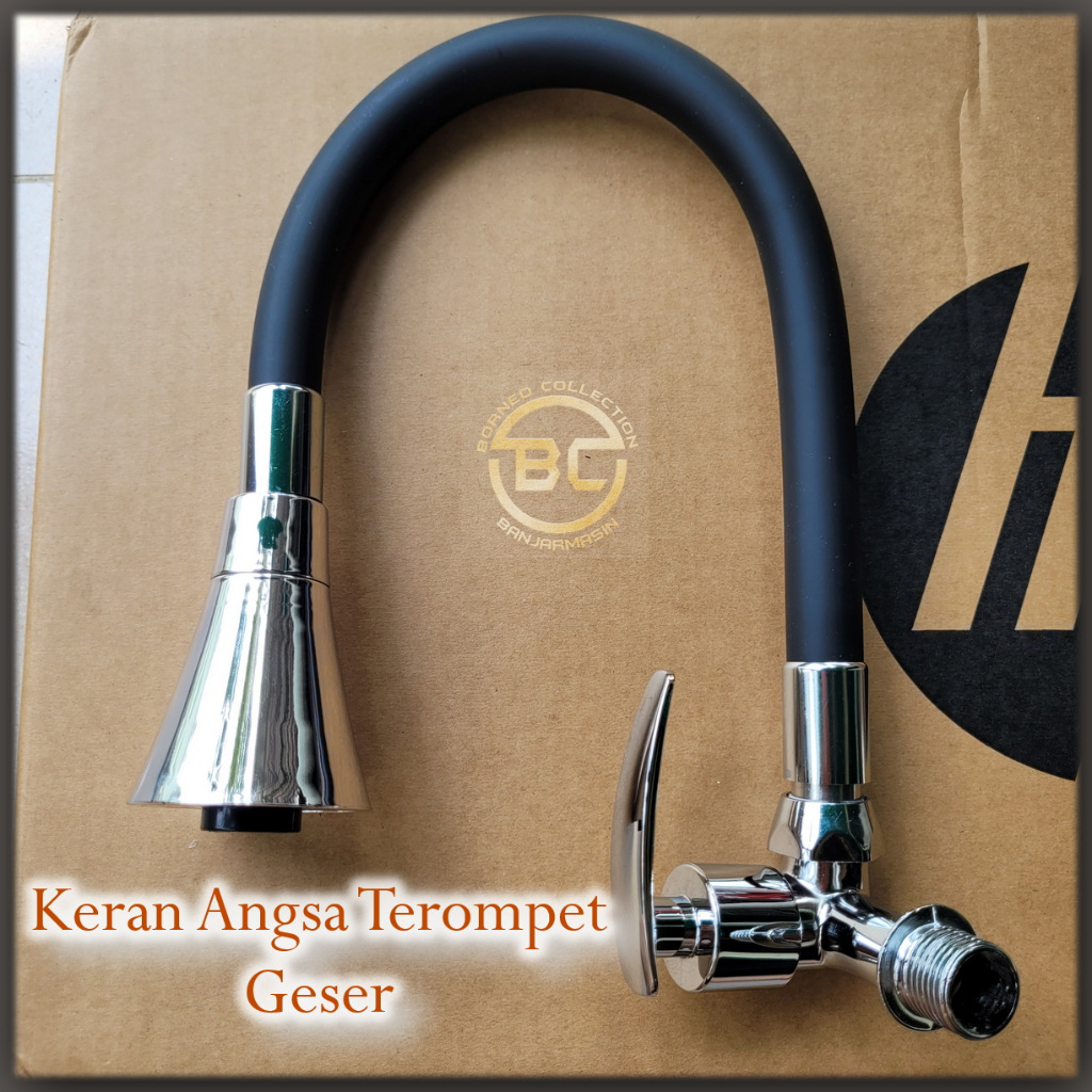 Jual Kran Angsa Dapur Fleksibel & Karet Terompet 1/2" inch - Keran ...