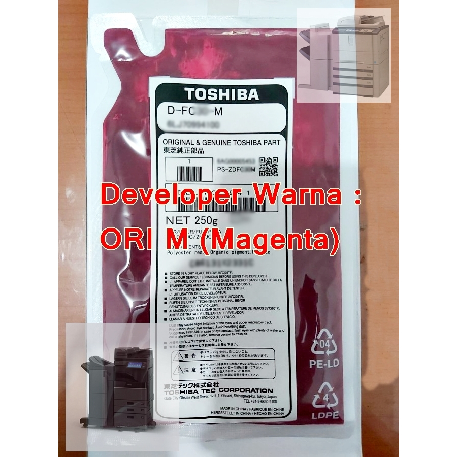 Jual Developer Warna Original Magenta D-FC505-M TOSHIBA FotoCopy 2505AC ...