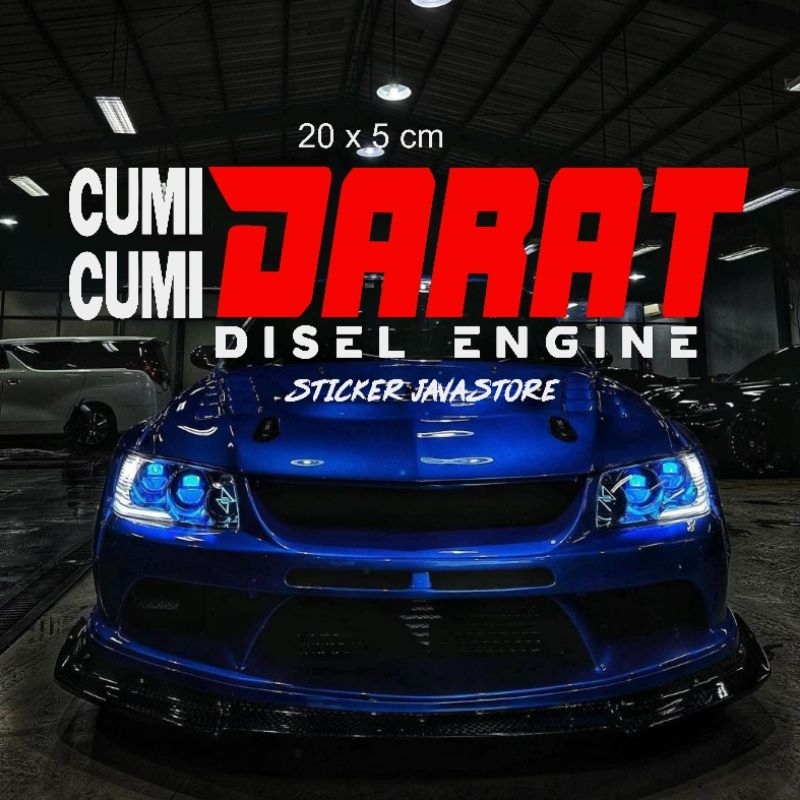 Jual STIKER MOBIL STIKER CUMI DARAT DIESEL ENGINE | Shopee Indonesia
