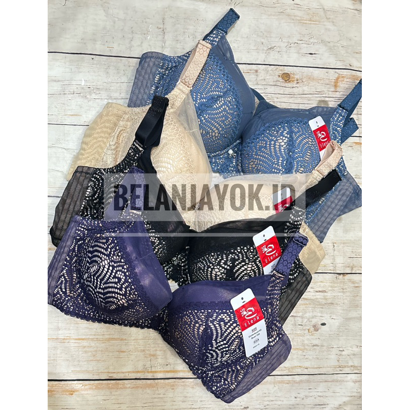 Jual BH Elena Busa Tebal 88018 Luxury Bra Elena Kawat Kait 3 Brokat ...
