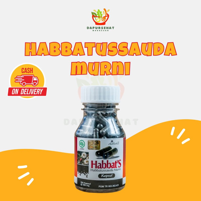 Jual (Cod Makassar) Habbat's habbats kapsul Habbatussauda Murni Promil ...