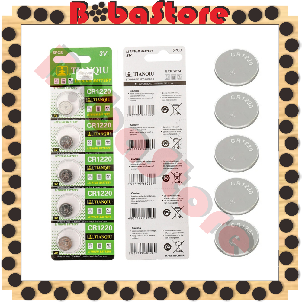 Jual ⭐Bobastore⭐ Baterai CR1220 / CR 1220 Lithium Battery 3V Batre Jam R994 | Shopee Indonesia