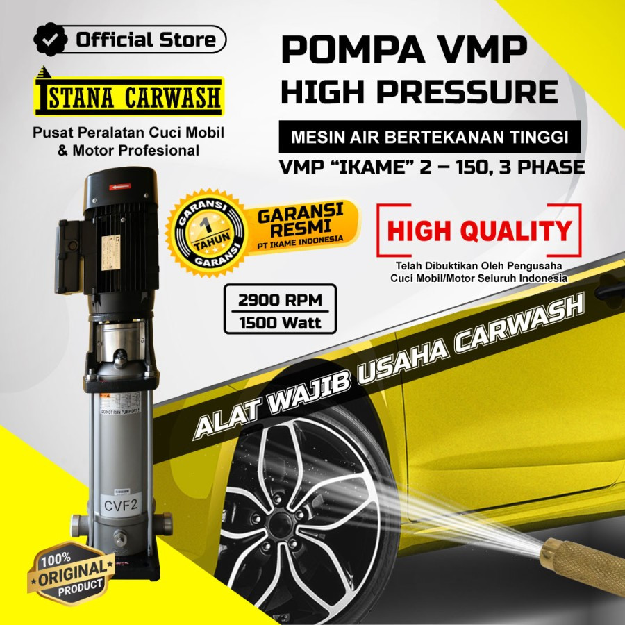 Jual Pompa Jet Steam VMP Ikame 2-150, 3 Phase | Shopee Indonesia