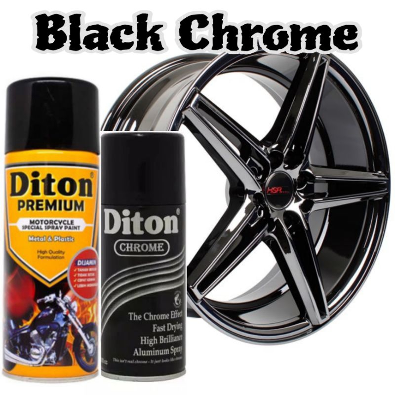 Jual PAKET BLACK CHROME pilok pilox diton premium x diton chrome paket ...