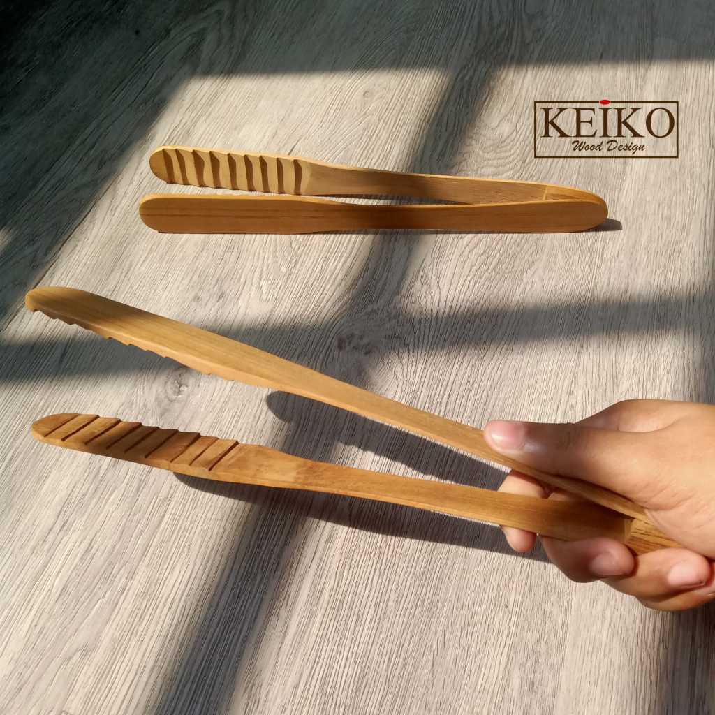 Jual Wood Tongs Jati/Penjepit Makanan | Shopee Indonesia