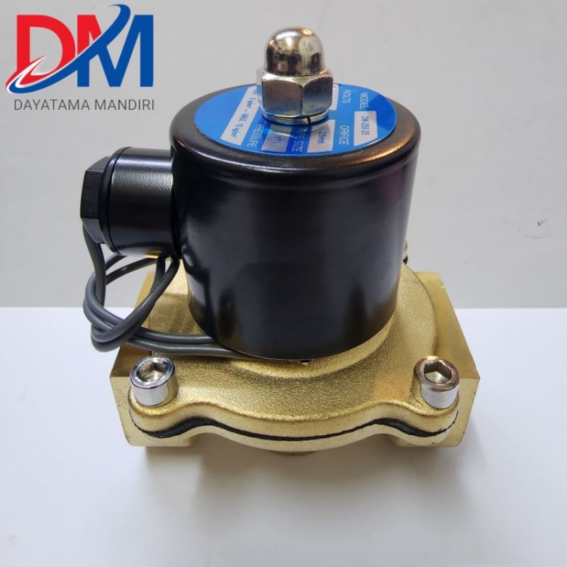 Jual SOLENOID VALVE 2 WAY KUNINGAN DRAT 1" INCH NORMAL CLOSE (NC) | Shopee Indonesia