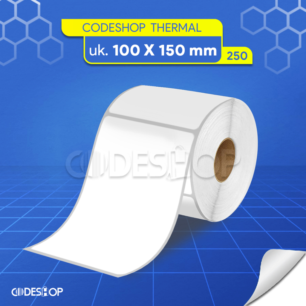 Jual Label Thermal 100x150 mm Stiker Printer Barcode Zebra Xprinter ...