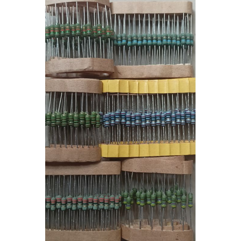 Jual 10, biji BANYAK NILAI RESISTOR JAPAN 1/2 WATT BODY 1/4 WAT ...