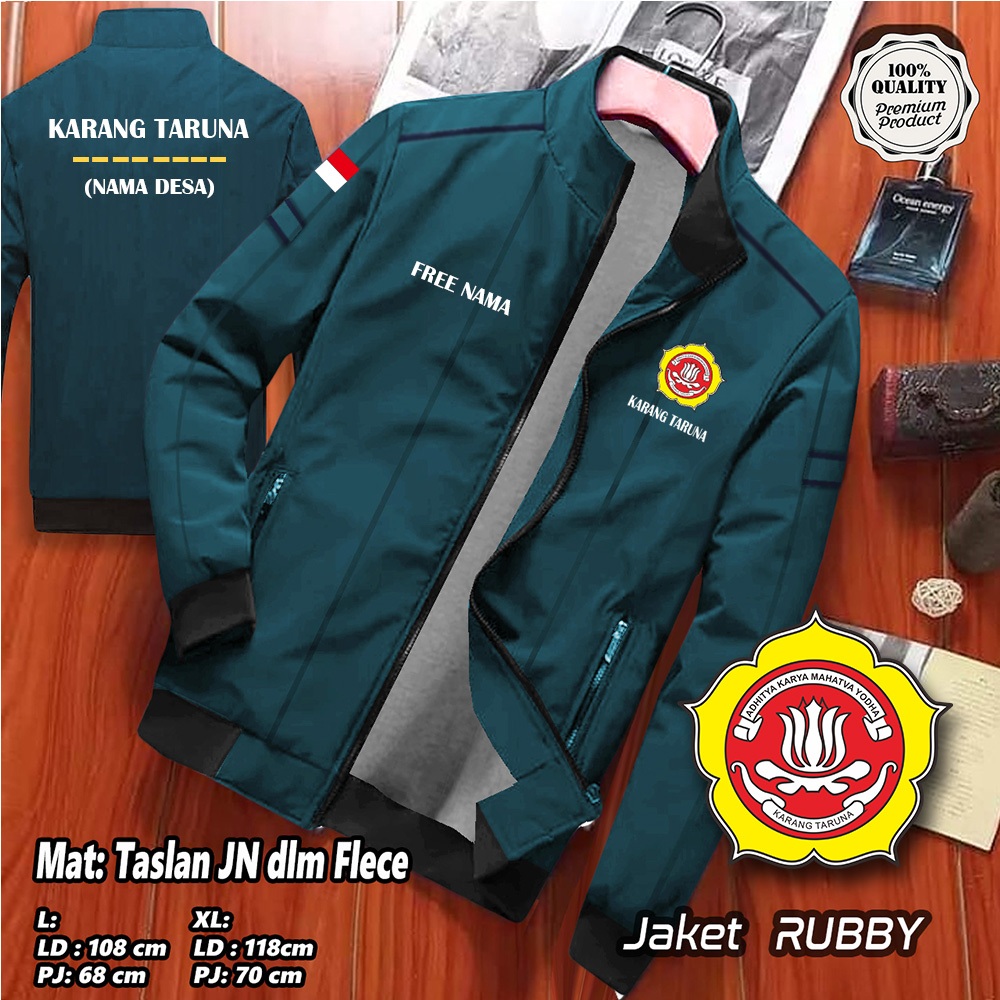 Jual JAKET KARANG TARUNA CUSTOM SABLON TERBARU / JAKET PARASUT KEREN ...
