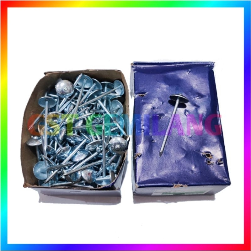 Jual PAKU SENG 2 INCI 2.5 INCI ULIR ROOFING NAILS PAKU PAYUNG | Shopee ...