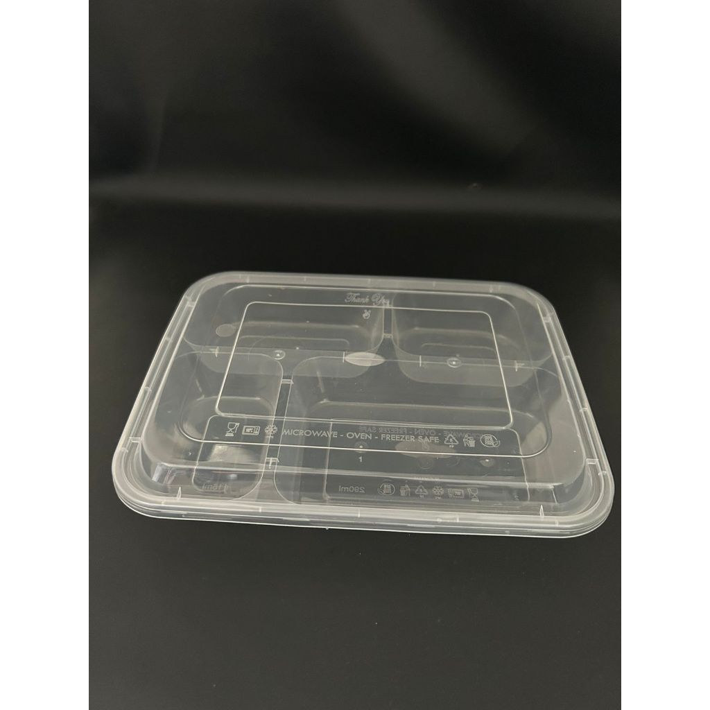 Jual KOTAK MAKAN PLASTIK THINWALL 4 SEKAT DOME DOMM DOM BENTO BOX ...