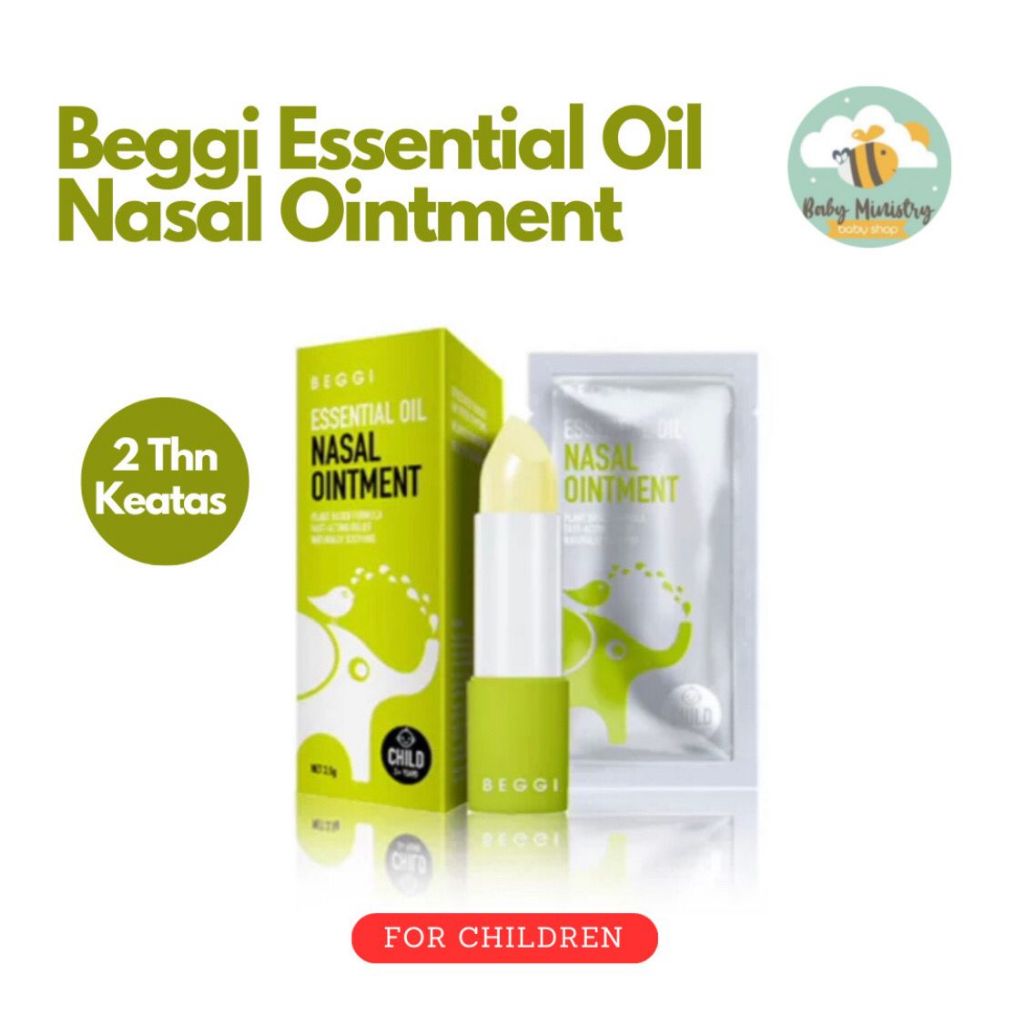 Jual Beggi Essential Oil Nasal Ointment for Children 3.5g (2+ Years ...