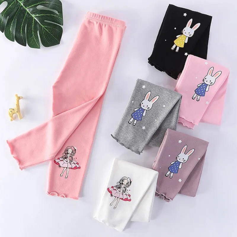 Jual Legging Anak CURLY Katun Spandek Motif RABBIT KARAKTER Usia 1-8 ...