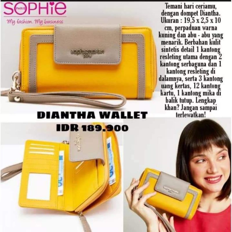 Jual DOMPET DIANTHA ORIGINAL SOPHIE MARTIN PARIS | Shopee Indonesia