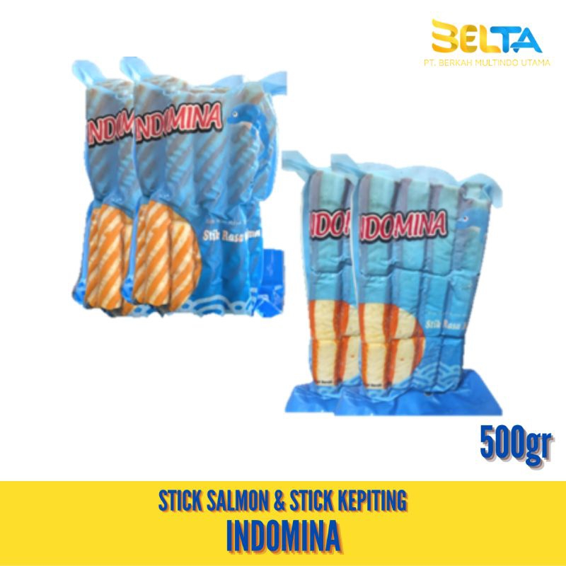 Jual Indomina Stick Salmon dan Stick Kepiting 500gr Indomina Seafood ...