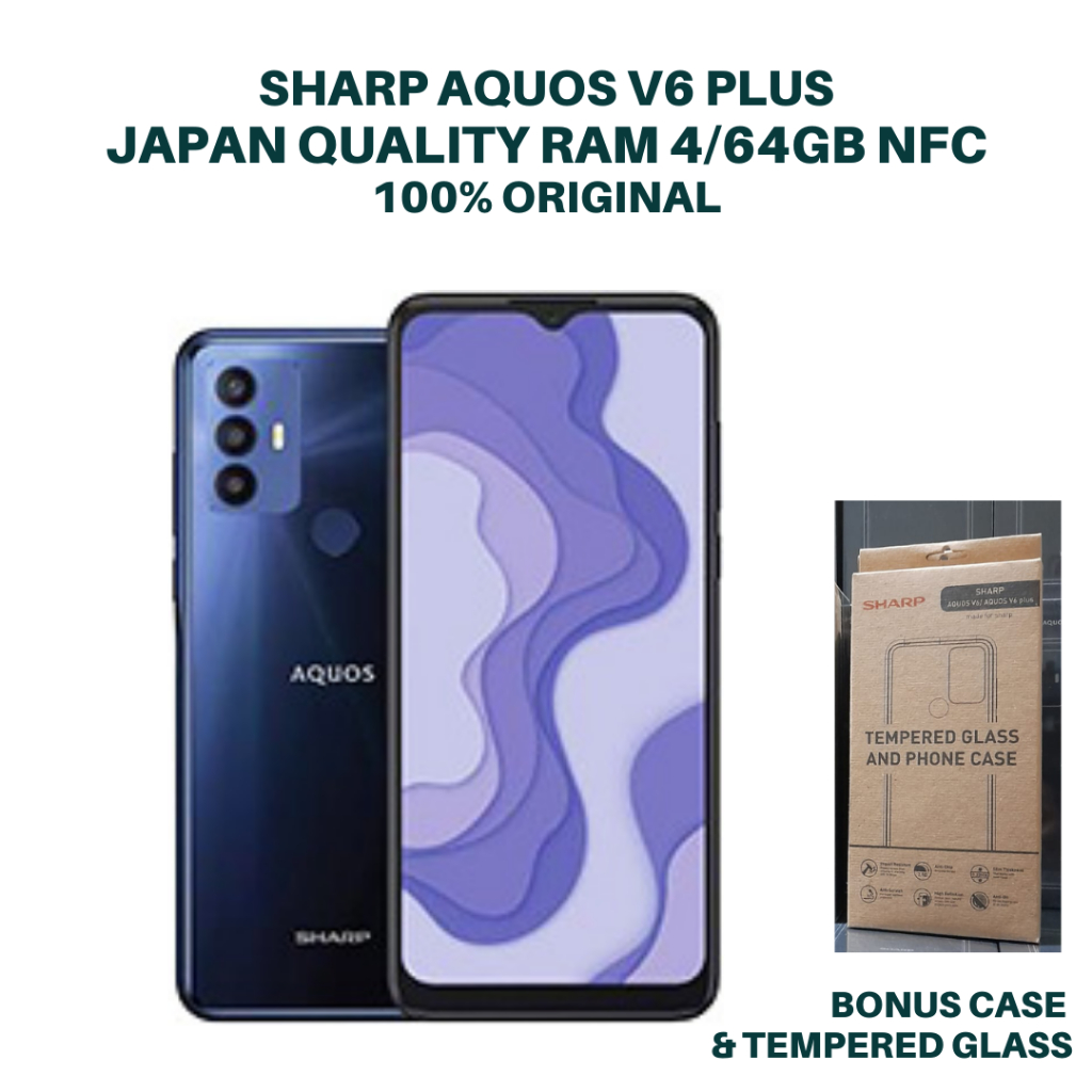 Jual Handphone SHARP AQUOS V6 PLUS nfc ram 4gb rom 64gb 4/64 garansi ...