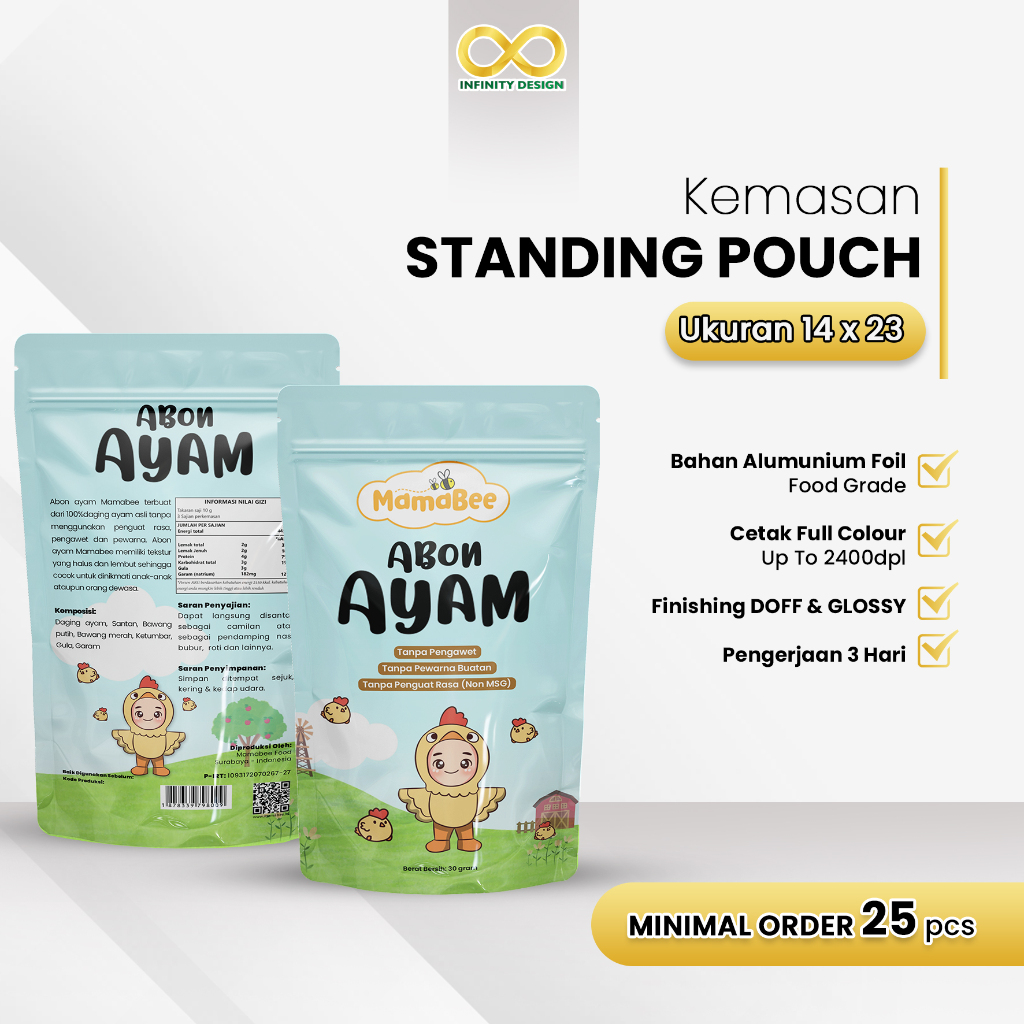 Jual Infinity Design - Cetak Kemasan Standing Pouch 14x23 Untuk Basreng ...
