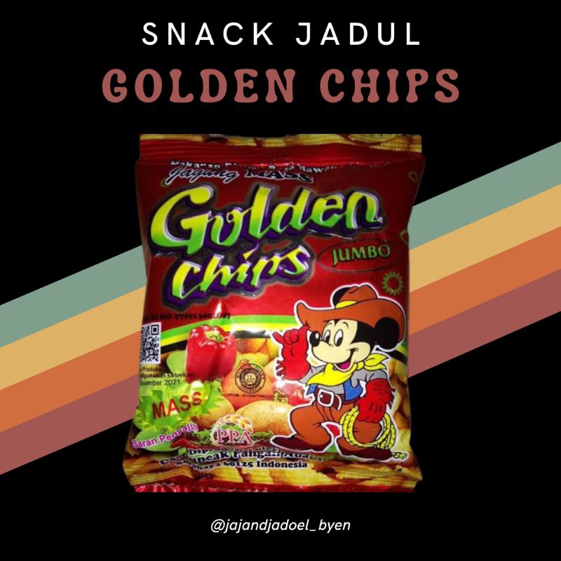 Jual [SNACK JADUL] Golden Chips isi 10pcs | Shopee Indonesia