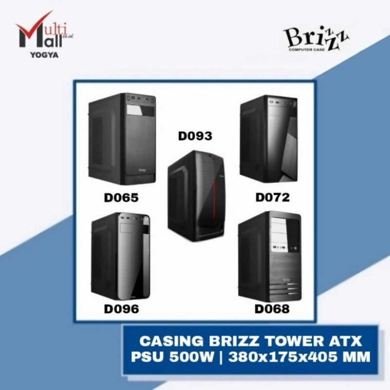 Jual Brizz Casing PC Tower ATX Include PSU 500 Watt | Shopee Indonesia