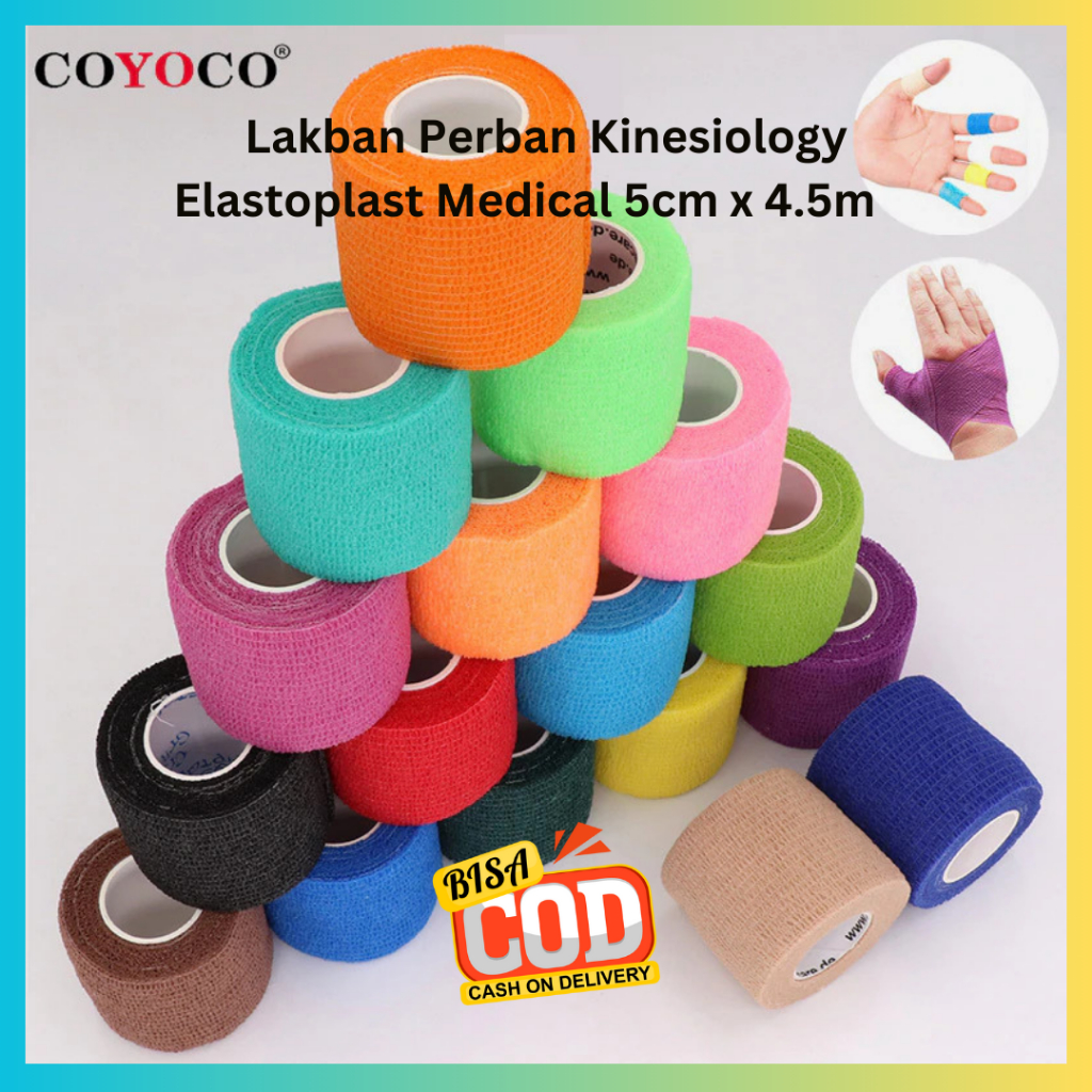 Jual Lakban Perban Kinesiology Elastoplast Medical 5cm x 4.5m | Shopee ...