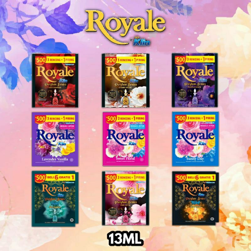 Jual ROYALE SO KLIN PEWANGI 13 ML ECERAN RP500 (1 renteng isi 12 ...