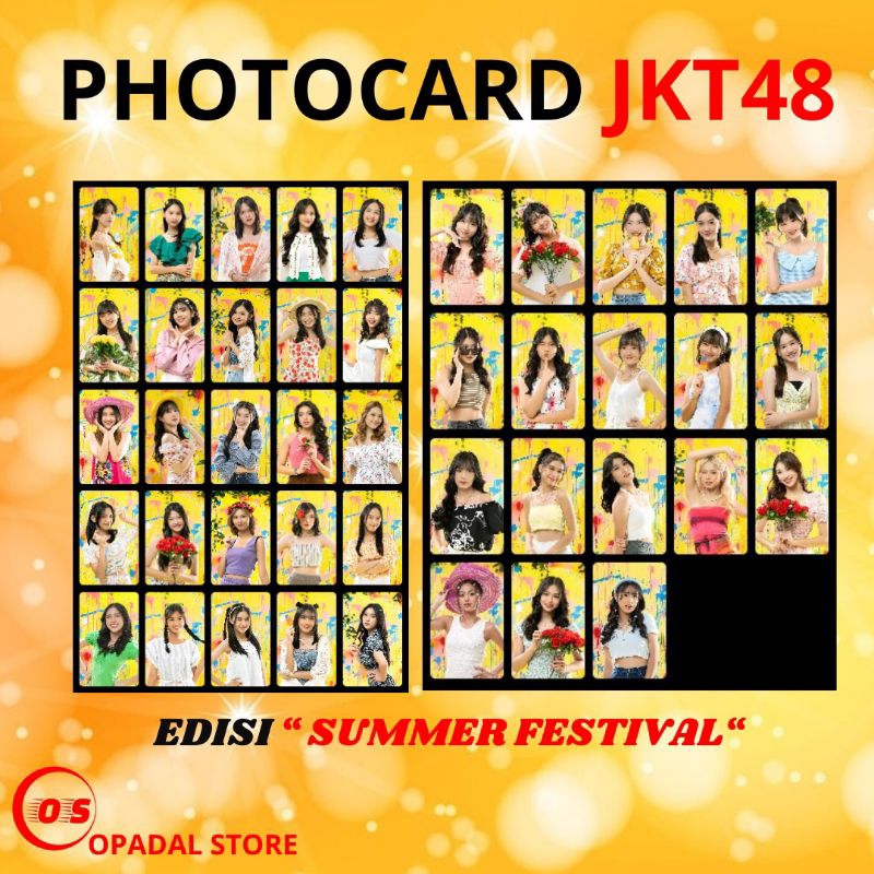 Jual PHOTOCARD JKT48 FANMADE EDISI "SUMMER FESTIVAL" | Shopee Indonesia
