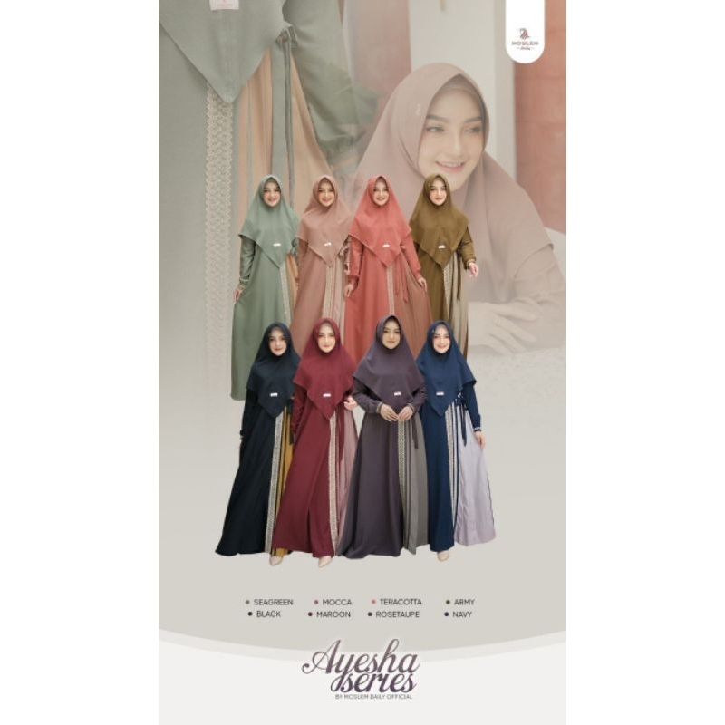 Jual SET KHIMAR AYESHA SERIES//MOESLEM DAILY// | Shopee Indonesia