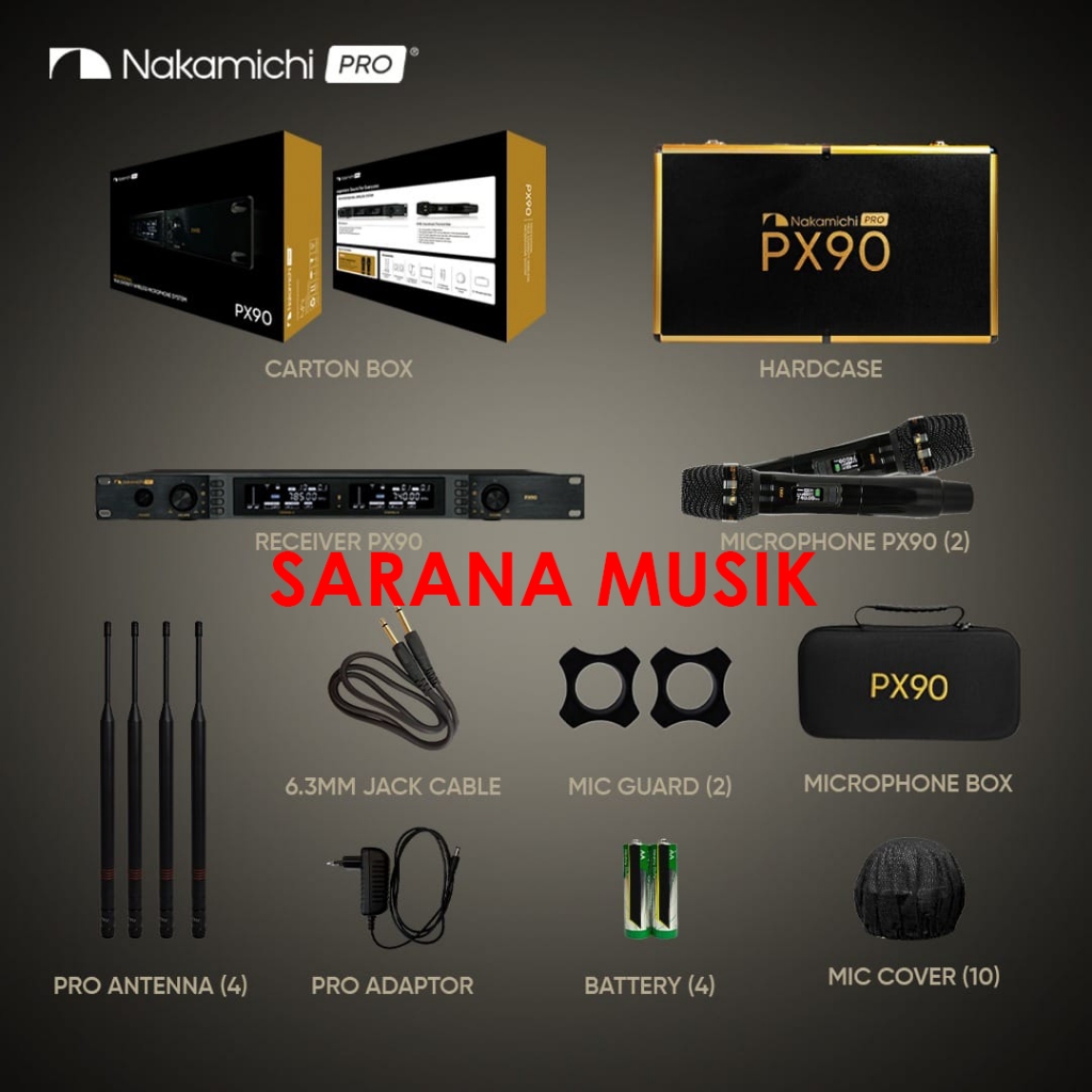 Jual Mic Wireless Nakamichi PX90 Nakamichi PX-90 Nakamichi PX 90 Dual ...