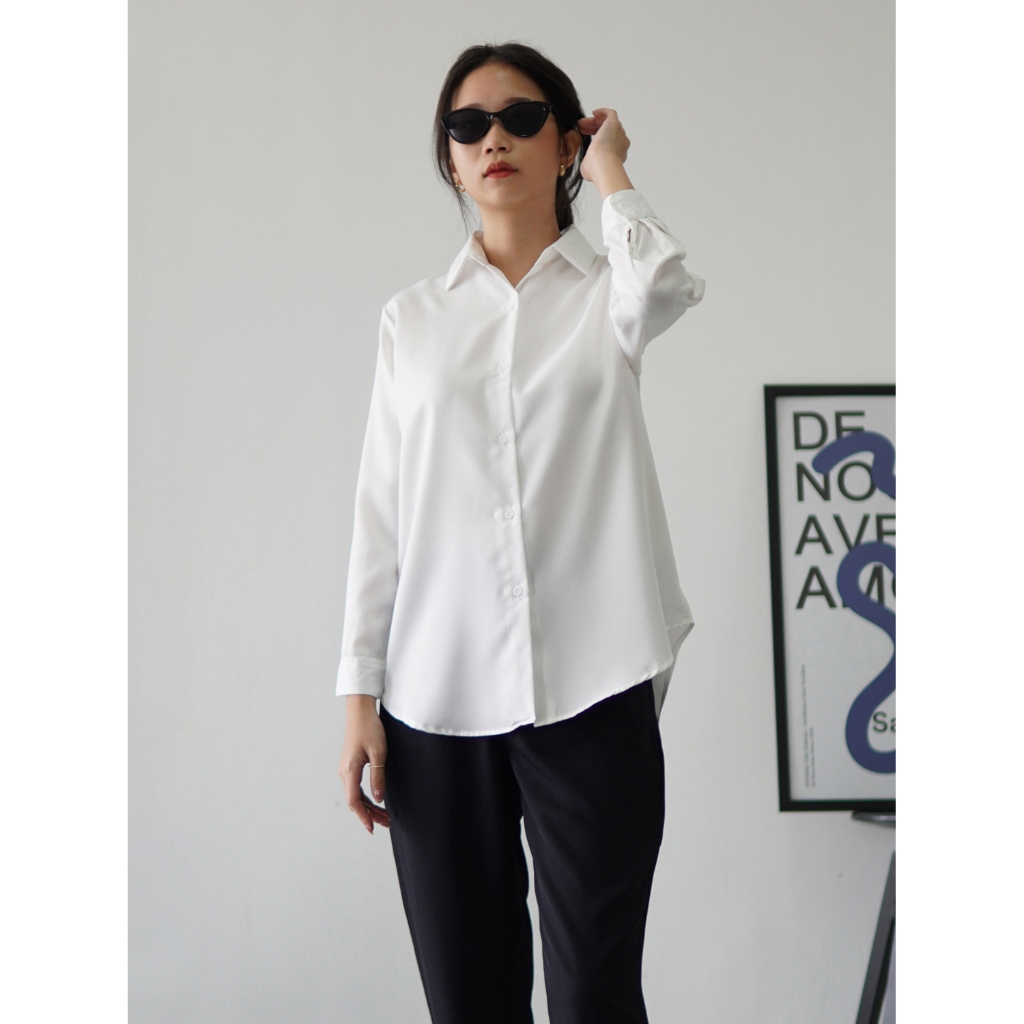 Jual Madlinsane Shirt Kemeja Basic For All Lengan Panjang Oversize ...
