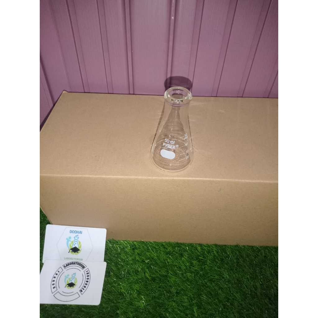 Jual Erlenmeyer / Erlenmayer / Elemayer / elemeyer pyrex, 50ml | Shopee ...