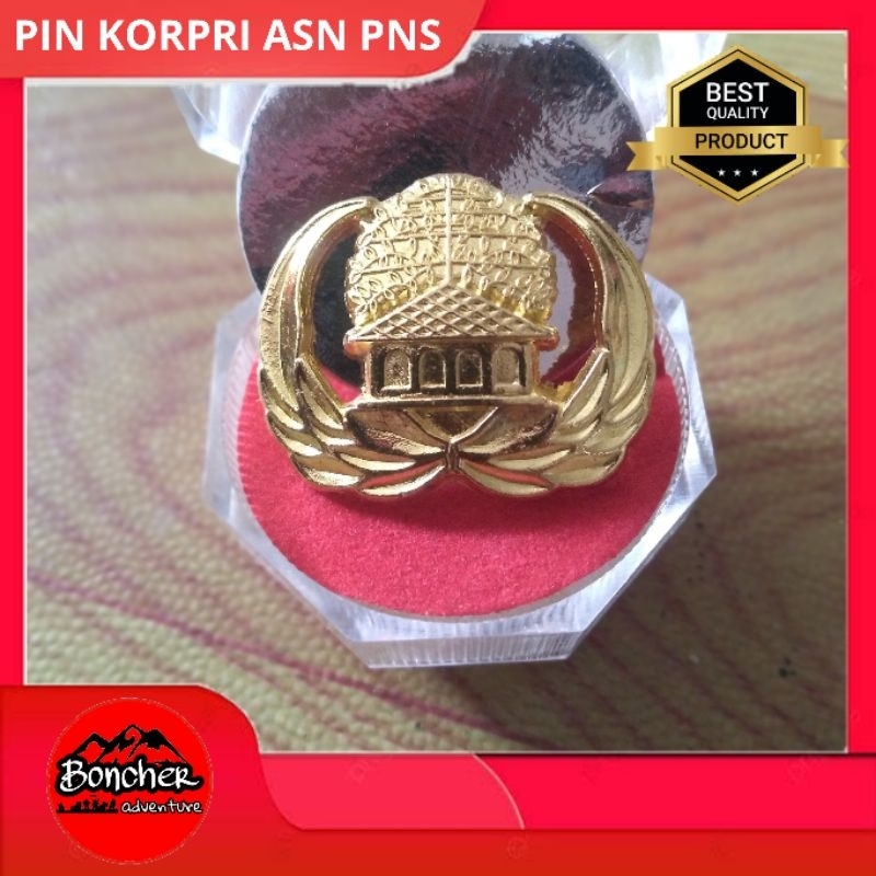 Jual Pin Korpri Magnet/Peniti Lencana Korpri PNS/ASN Pin Bros Grade A ...