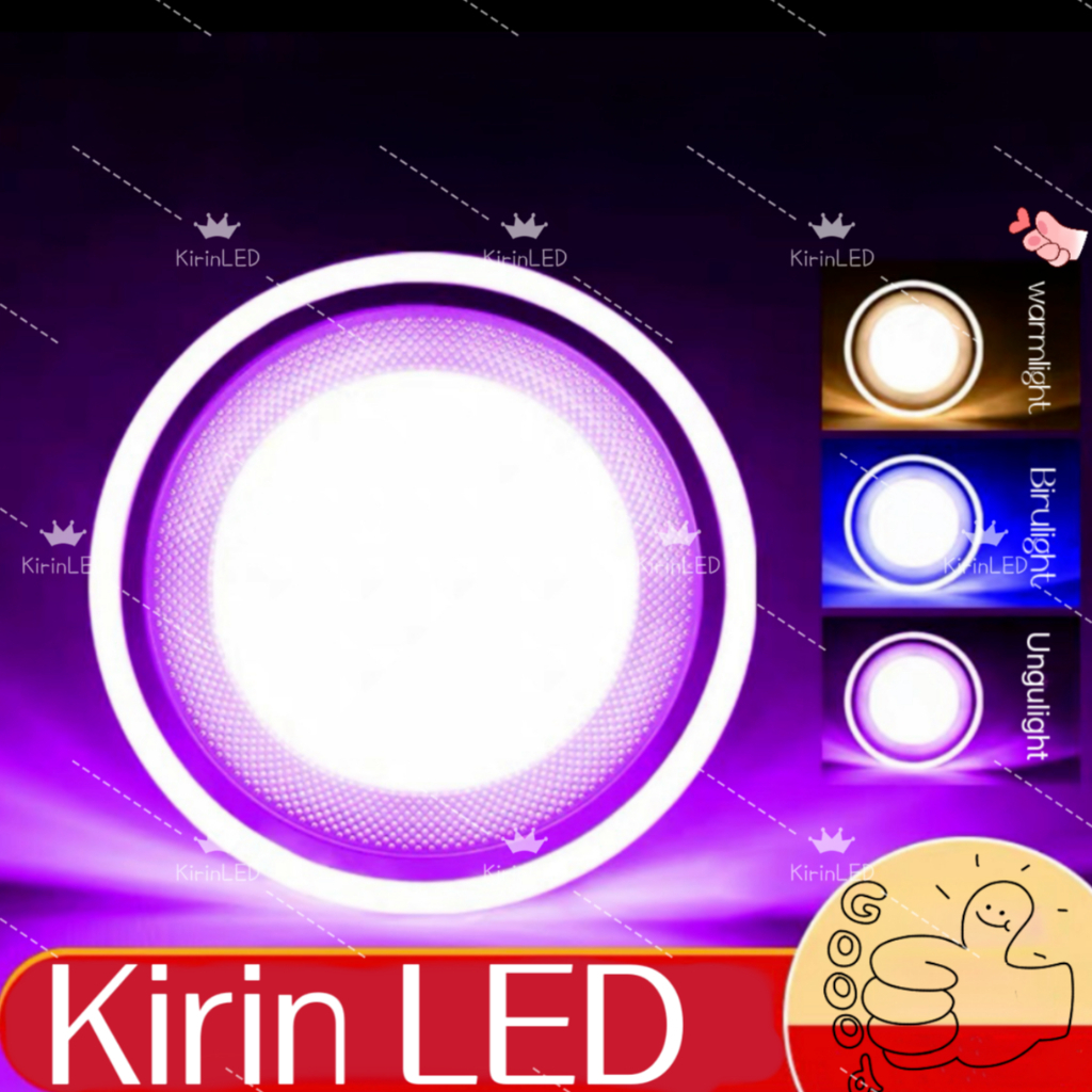 Jual Home Lighting LAMPU DOWNLIGHT LED 3 WARNA 6W/9W KUNING+BIRU+UNGU ...