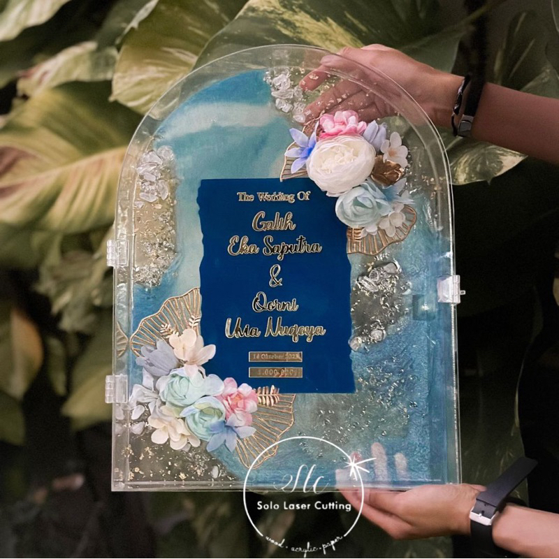 Jual 30x40 40x50 MAHAR DOME VINTAGE RESIN Mahar Pernikahan GIFT ...