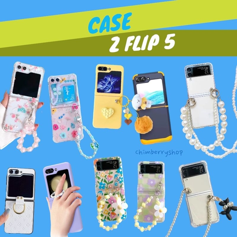 Jual Ready! Soft Hard Chain Case Casing Bunga ZFlip Z Flip 5 | Shopee ...
