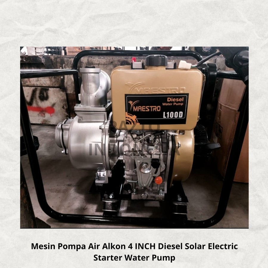 Jual Mesin Pompa Air Alkon 4 INCH Diesel Solar Electric Starter Water ...