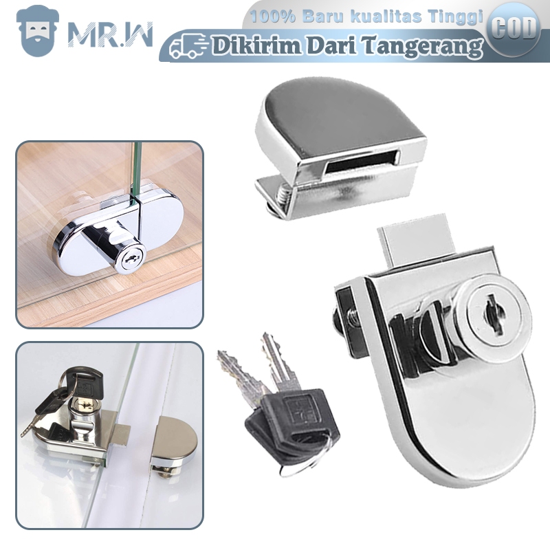 Jual Kunci Kaca Kabinet Dua Sisi Kunci Lemari Pintu Kaca Cabinet Glass Door Lock Kunci Pintu ...