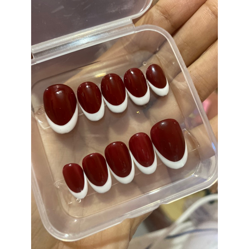 Jual maroon list putih bebas custom | Shopee Indonesia