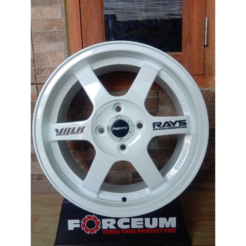 Jual VELG TE37 RING 15 L6.5 OFFSET 40 COCOK UNTUK FITMENNYA BRIO JAZZ AGYA AYLA SIGRA CALYA ...