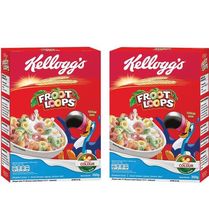 Jual KELLOGS FROOT LOOPS 300 GRAM 1 KARTON ISI 18 / KELLOGG'S CEREAL ...