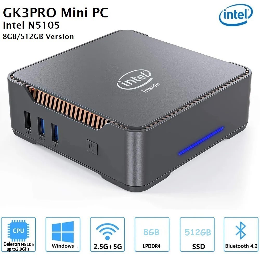 Jual GK3PRO Mini PC Intel Jasper Lake N5105 - Komputer Mini PC Portabel ...