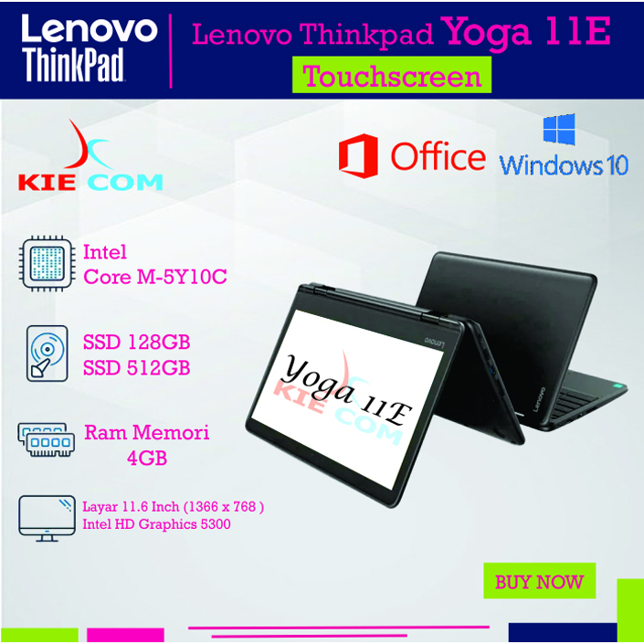 Jual Lenovo Thinkpad Yoga 11E Touchscren Flip 360° 2in1 MURAH AJA ...