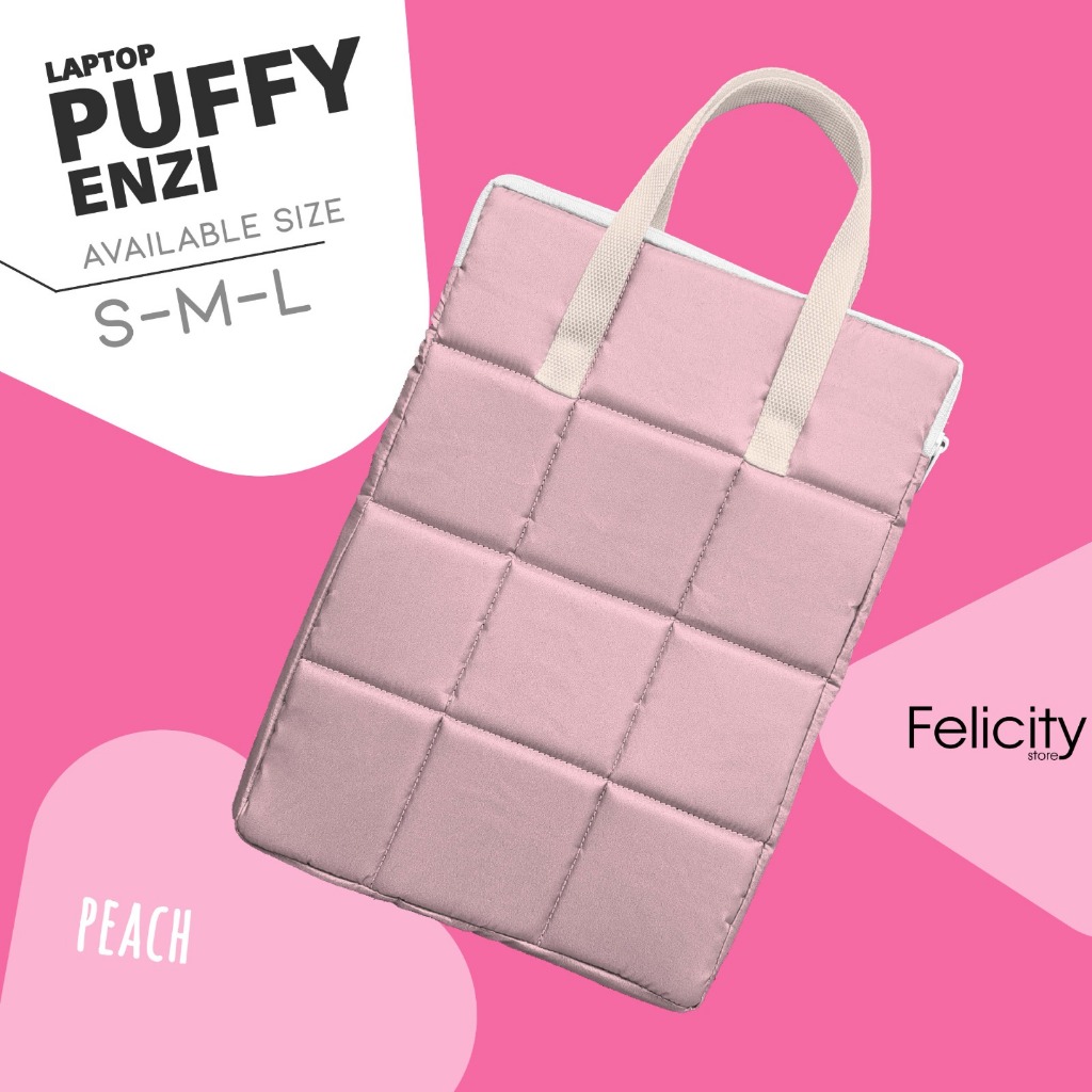 Jual Mnk I Bisa Custom Design Puffy Laptop Sleeve Puffy Laptop