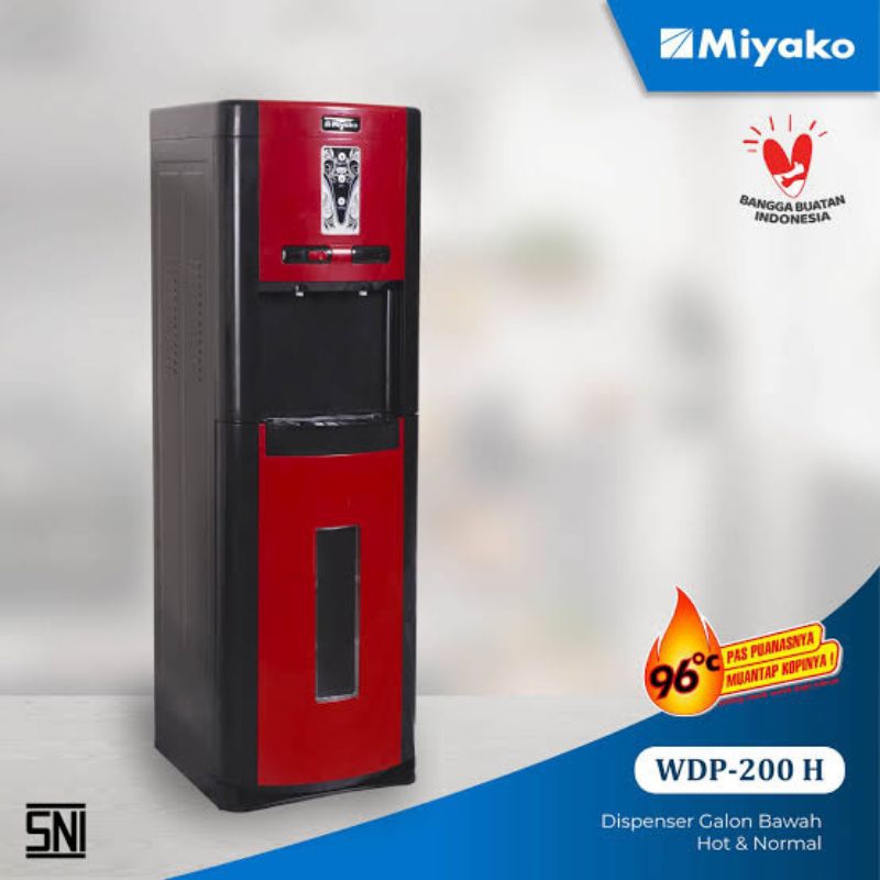 Jual Dispenser MIYAKO Galon Bawah WDP-200 H ( HOT & NORMAL ) | Shopee ...